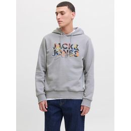 Jack & Jones Jack & Jones Hoodie "Geplas" in Grau - 57% | Gr&ouml;&szlig;e XL | Herren-sweatshirts-jacken