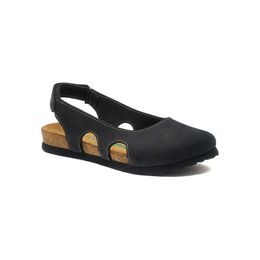 Comfortfusse Leder-Ballerinas in Schwarz - 64% | Größe 42 | Baby-schnuerschuh