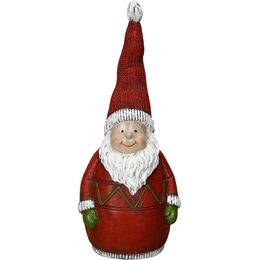 POSIWIO Zaunfigur "Weihnachtsmann" in Rot - (B)11 x (H)25 cm - 11% | Gartendeko