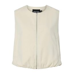 Pieces Weste "Faleah" in Creme - 38% | Gr&ouml;&szlig;e L | Damenjacken