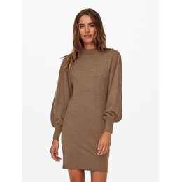 Only Strickkleid in Hellbraun - 29% | Größe L | Damen-kleider