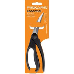 Fiskars Gefl&uuml;gelschere "Essential" in Schwarz - (H)22,8 cm - 10% | Kuechenhelfer