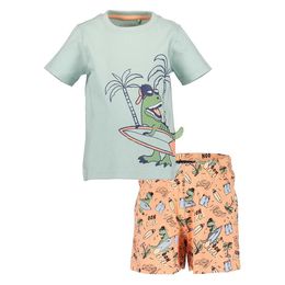 Blue Seven Pyjama in Türkis/ Orange - 30% | Größe 104/110 | Kinder-waesche