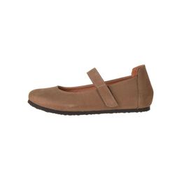 Comfortfusse Leder-Ballerinas in Beige - 59% | Gr&ouml;&szlig;e 38 | Damen-ballerinas