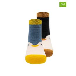 Ewers 2er-Set: Socken "Pinguin" in Schwarz/ Blau - 28% | Größe 27-30 | Babysocken-strumpfhosen