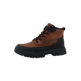 Tom Tailor Lace-Up Boots male size 45 Cognac / Black
