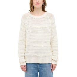 Mustang Pullover in Creme - 44% | Gr&ouml;&szlig;e M | Damen-pullover-cardigans