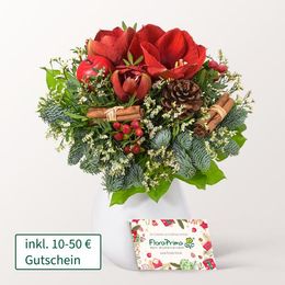 Blumenstrau&szlig; Winterstimmung mit Gutschein sowie