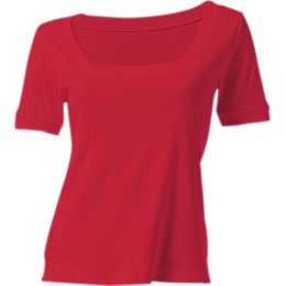 Heine Damen Shirt aus Rippenware rot Gr&ouml;&szlig;e 42