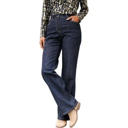 CRÉATION L Damen Jeans mit Nietenbesatz dark blue Größe 20