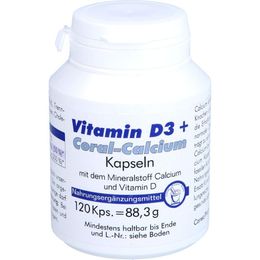 Vitamin D3+CORAL Calcium Kapseln 120 St