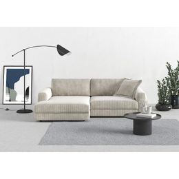 Trendmanufaktur Ecksofa &raquo;Bourbon, Mega Designsofa mit tollem Sitzkomfort, Breite 250cm, L-Form&laquo; extra tiefe Sitzfl&auml;che, wahlweise mit 