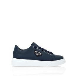 Philipp Plein Sneaker 'Iconic' Herren Gr&ouml;&szlig;e 48 dunkelblau / wei&szlig;