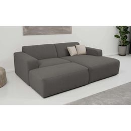 OTTO home Ecksofa &raquo;Koa,228cm, L-Form, Modulsofa, Webstoff, Cord, Struktur, Chenille&laquo; Designsofa, Set, Hocker inklusive, weicher Lounge-Sitzkomfort 