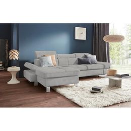 exxpo - SOFA FASHION Ecksofa »Fiji, hochwertige Detailverarbeitung, Breite 292cm, L-Form« bequem durch Kopf- und Armteilverstellung, wahlweise mit...