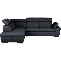 exxpo - sofa fashion Ecksofa &raquo;Salerno, Funktionssofa, hoher Sitzkomfort, Breite 268cm, L-Form&laquo; inkl. Kopf- und Armteilverstellung, wahlweise mit 