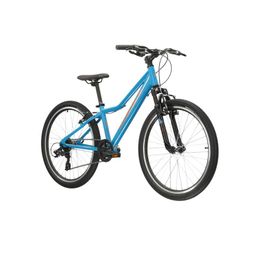 Kinderfahrrad &raquo;KROSS Kinderad 24" Hexagon JR 1.0 Blau 8 G&auml;nge&laquo; 8 Gang Shimano TOURNEY TX800 Schaltwerk Kettenschaltung Kinderfahrrad
