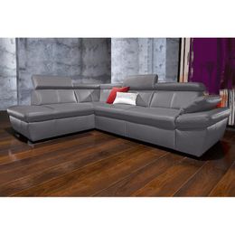 exxpo - sofa fashion Ecksofa &raquo;Salerno, Funktionssofa, hoher Sitzkomfort, Breite 268cm, L-Form&laquo; inkl. Kopf- und Armteilverstellung, wahlweise mit 