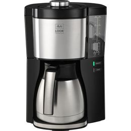 Melitta Filterkaffeemaschine &raquo;Look Therm Perfection 1025-16&laquo; 1, 25 l Kaffeekanne Papierfilter 1x4 schwarz/altsilberfarben