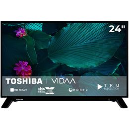 Toshiba LED-Fernseher »24WV2F63DA« 60 cm/24 ′′ HD ready Smart-TV schwarz Vernetzt, smart, grenzenlos - Streamen Sie über WLAN, verbinden Sie Geräte...