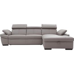 exxpo - sofa fashion Ecksofa &raquo;Salerno, Funktionssofa, Breite 280cm, hoher Sitzkomfort, L-Form&laquo; inkl. Kopf- und Armteilverstellung, wahlweise mit 