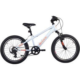 S'COOL S&rsquo;COOL Jugendfahrrad &raquo;S'COOL Xroc 20-K6 Sky Grey/Neon Orange&laquo; 6 Gang Shimano Kettenschaltung Jugendfahrrad