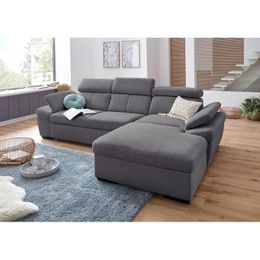 exxpo - sofa fashion Ecksofa &raquo;Salerno, inkl. Arm-& Kopfteilverstellung, bequem, Breite 280cm, L-Form&laquo; wahlweise mit Bettfunktion und Bettkasten, tolle