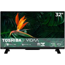 Toshiba DLED-Fernseher »32LV2F63DA« 80 cm/32 ′′ Full HD Smart-TV schwarz Vernetzt, smart, grenzenlos - Streamen Sie über WLAN, verbinden Sie Geräte...