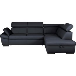 exxpo - sofa fashion Ecksofa &raquo;Salerno, Funktionssofa, hoher Sitzkomfort, Breite 268cm, L-Form&laquo; inkl. Kopf- und Armteilverstellung, wahlweise mit 