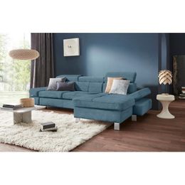 exxpo - SOFA FASHION Ecksofa »Fiji, hochwertige Detailverarbeitung, Breite 292cm, L-Form« bequem durch Kopf- und Armteilverstellung, wahlweise mit...