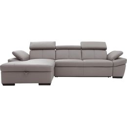 exxpo - sofa fashion Ecksofa &raquo;Salerno, Funktionssofa, Breite 280cm, hoher Sitzkomfort, L-Form&laquo; inkl. Kopf- und Armteilverstellung, wahlweise mit 