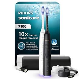 PHILIPS SONICARE Elektrische Zahnbürste »Series 7100 HX7429/02« 2 Stk. Aufsteckbürsten mit Andruckkontrolle, 7 Putzeinstellungen, inkl....
