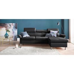 exxpo - sofa fashion Ecksofa &raquo;Maretto, bequem & komfortabel, bodenfrei, Breite 257cm, L-Form&laquo; inkl. Kopf- bzw. R&uuml;ckenverstellung, wahlweise mit 