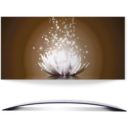 Artland Wandbild &raquo;Magie der Lotus-Blume&laquo; Blumen 1 Stk. tlg. 3D Optik gebogen Farbe Bild(er): braun