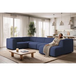 OTTO HOME Wohnlandschaft »Merid U-Form, jederzeit durch Module erweiterbar, B/T/H: 367/206/70 cm« als Modul oder separat verwendbar, für...