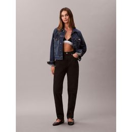 Calvin Klein Jeans Mom-Jeans »NEW MOM JEAN« mit Markenlabel am Bund SOFT BLACK 25 - Länge 32 Länge 32 25 Jeans von Calvin Klein Jeans Womanswear