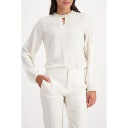monari Georgettebluse &raquo;Bluse Georgette + Schmuck&laquo; almond 36 36 Elegante Georgettebluse von monari