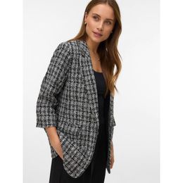 V&eacute;ro Moda Vero Moda Damen Longblazer &raquo;VMFRIDA LS REGULAR BLAZER NOOS&laquo; ohne Verschluss und mit gerafften 3/4 Arm gr&uuml;n 38
