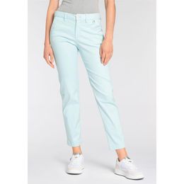 Herrlicher Stretch-Hose &raquo;Lovley Straight Satin Powerstrech&laquo; Straight Fit light aqua 26 - N-Gr N-Gr 26 Straight-Fit Hose von Herrlicher