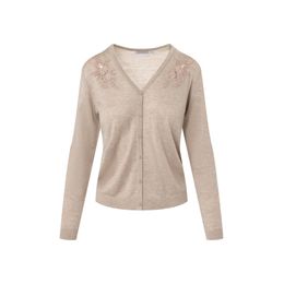 Quiosque Strickjacke Damen Gr&ouml;&szlig;e S beige