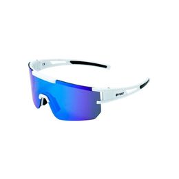 YEAZ Unisex-Sportbrille "Sunspark" in Weiß/ Blau | Gr.: onesize