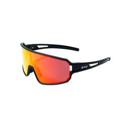 YEAZ Unisex-Sportbrille "Sunwave" in Schwarz/ Rot | Gr.: onesize