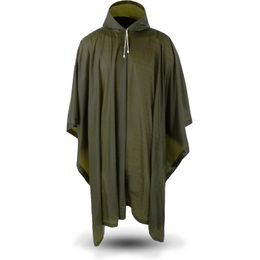 Normani Outdoor Sports Vinyl Regenponcho Hilo in Oliv | Gr.: onesize