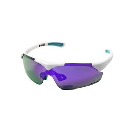 YEAZ Unisex-Sportbrille "Sunup" in Wei&szlig;/ Lila | Gr.: onesize