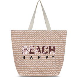 Normani Gro&szlig;e Strandtasche Meeru in Rosa | Gr.: onesize