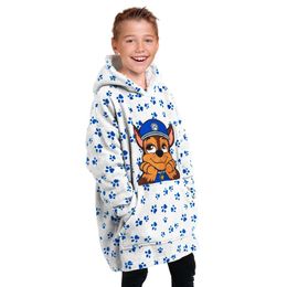 PAW PATROL Chase Oversize Cozy Hoodie Übergroße Kuschelpullover in weiß | Gr.: onesize