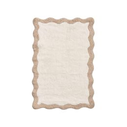 Beliani Badematte NANGAL in Beige/Braun - (W) 60 x (L) 90 cm | Gr.: onesize