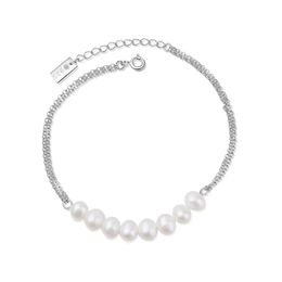 AILORIA MAKANI Armband Silber/wei&szlig;e Perle in wei&szlig; | Gr.: onesize