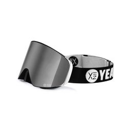 YEAZ APEX Magnet-Ski-Snowboardbrille silber verspiegelt/silber in silber | Gr.: onesize