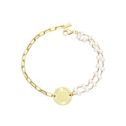 AILORIA SHIRUSHI Armband gold/wei&szlig;e Perle in wei&szlig; | Gr.: onesize